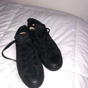 Converse | Shoes | Original All Black Low Top Converse | Poshmark
